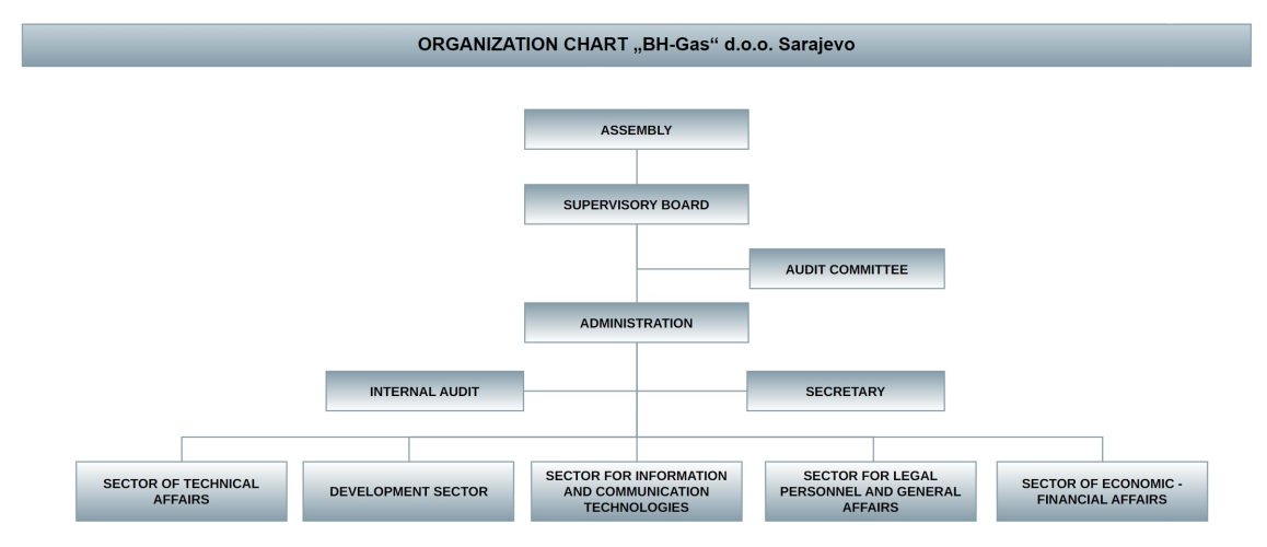 0rganizational structure | Gas Production and Transport Company "BH-Gas ...